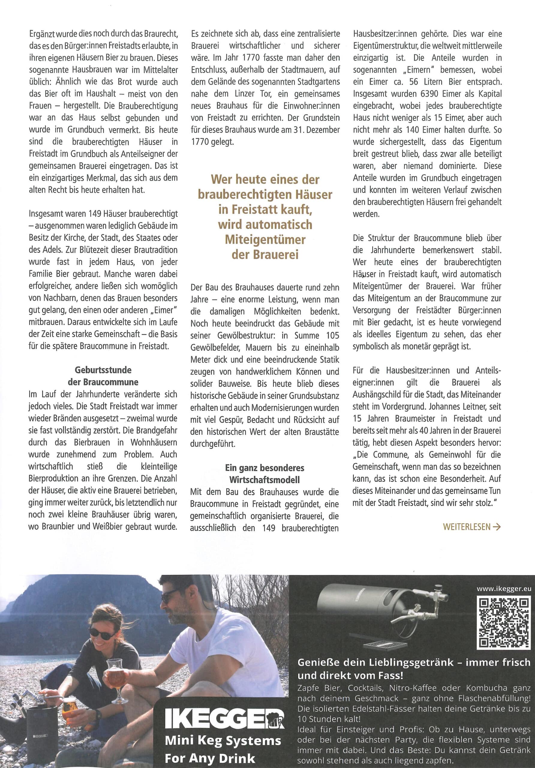 BierIG // Juni 2025 - Freistädter Bier