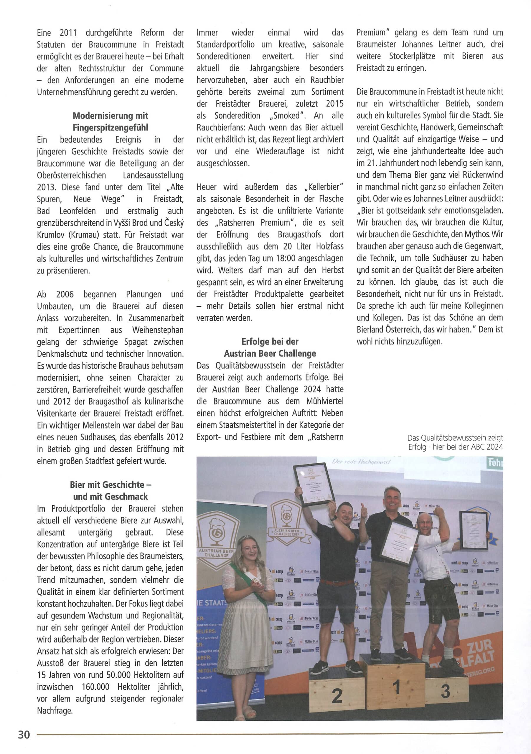 BierIG // Juni 2025 - Freistädter Bier